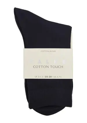 Falke Cotton Touch Cotton-blend Socks - Navy