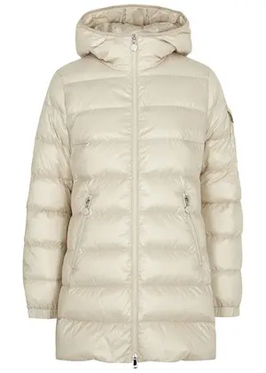 Moncler Glements Hooded Quilted Shell Coat