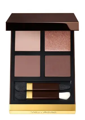 TOM FORD Eye Color Quad, Sous Le Sablem, Eyeshadow, Bold Smoky Eye, Sheer Sparkle Satin Shimmer And Matte, Four Luxurious Finishes - 31 Sous Le Sable