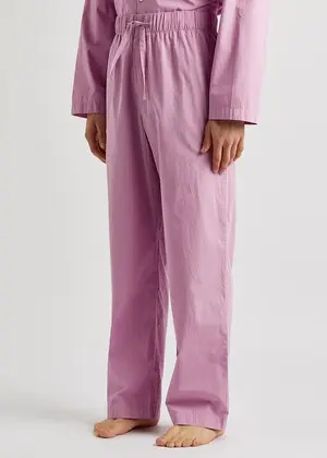 TEKLA Poplin Pyjama Trousers - Pink