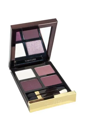 TOM FORD Eye Color Quad, Golden Mink, Eyeshadow, Bold Smoky Eye, Sheer Sparkle Satin Shimmer And Matte, Four Luxurious Finishes Crushed Amethyst