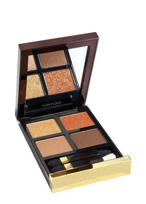 TOM FORD Eye Color Quad Eyeshadow, Bold Smoky Eye, Sheer Sparkle Satin Shimmer And Matte, Four Luxurious Finishes - Golden Mink