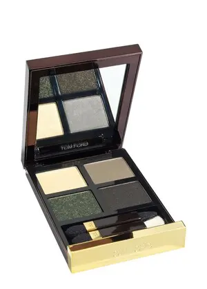 TOM FORD Eye Color Quad, Golden Mink, Eyeshadow, Bold Smoky Eye, Sheer Sparkle Satin Shimmer And Matte, Four Luxurious Finishes Sahara Haze