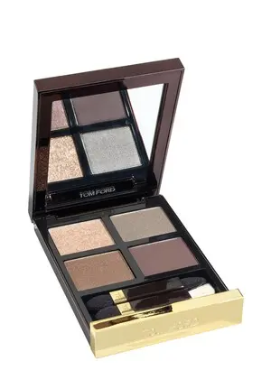 TOM FORD Eye Color Quad, Golden Mink, Eyeshadow, Bold Smoky Eye, Sheer Sparkle Satin Shimmer And Matte, Four Luxurious Finishes Silvered Topaz