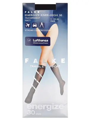 Falke Energize 30 Denier Knee-high Socks - Black