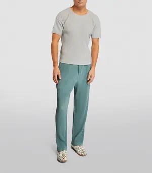 Issey Miyake Pleated T-shirt - Grey