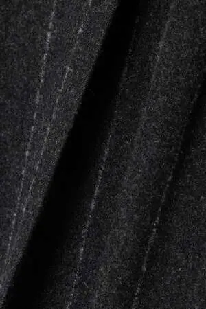 BLAZÉ MILANO Ferien Pinstriped Wool And Cashmere-blend Shorts - Dark Gray