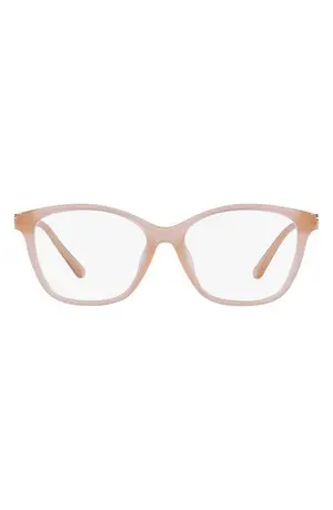 Michael Kors Michael Kors 55mm Square Optical Eyeglasses Milky Pink