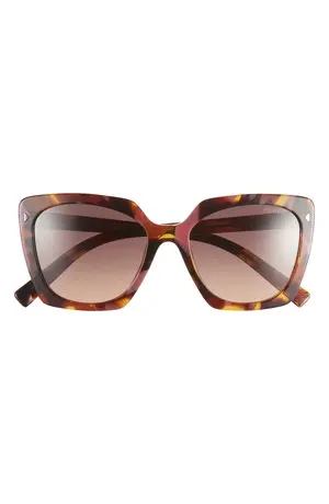 Prada Prada 52mm Square Sunglasses Begonia Cognac