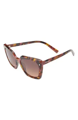 Prada 52mm Square Sunglasses - Grey Tort