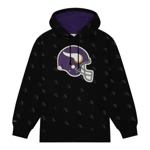 Mitchell & Ness Minnesota Vikings Allover Print Fleece Pullover Hoodie