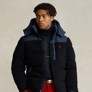 Ralph Lauren Ralph Lauren Gorham Hybrid Down Jacket Collection Navy