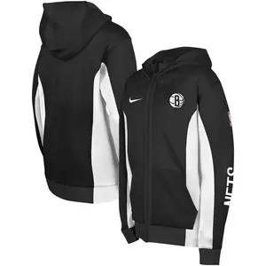 Nike Youth Brooklyn Nets Showtime Performance Full-zip Hoodie