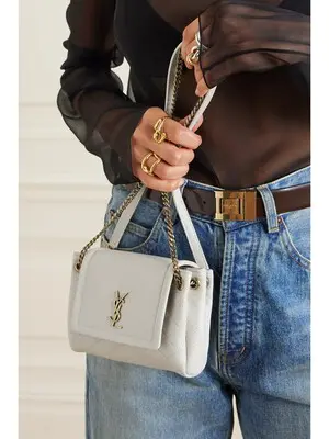 Saint Laurent Nolita Mini Shoulder Bag - Neutrals