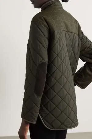 Purdey Estate Leather-trimmed Quilted Jacket
