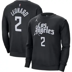 JORDAN BRAND Kawhi Leonard La Clippers Statement Name & Number Pullover Sweatshirt - Black
