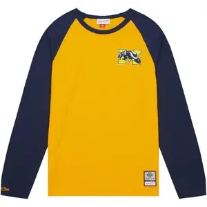 Mitchell & Ness Michigan Wolverines Legendary Slub Raglan Long Sleeve T-shirt