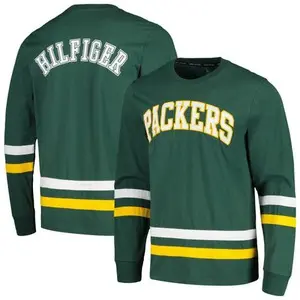 Tommy Hilfiger Gold Bay Packers Nolan Long Sleeve T-shirt - Green