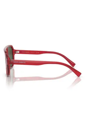 Dolce & Gabbana Pilot Sunglasses - Red/dark Green