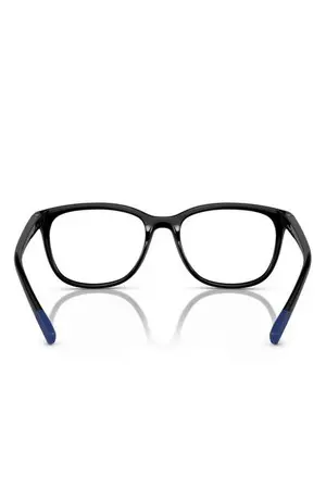 Dolce & Gabbana 50mm Rectangular Eyeglasses - Black/clear Blue Light