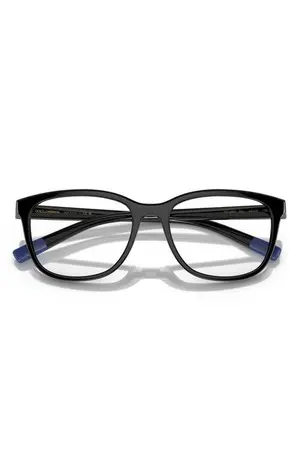 Dolce & Gabbana 50mm Rectangular Eyeglasses - Black/clear Blue Light