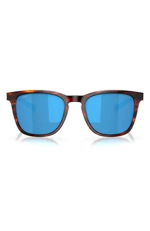 COSTA DEL MAR Sullivan 53mm Square Sunglasses - Tortoise
