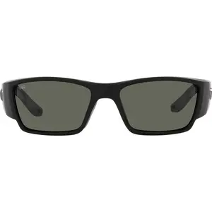 COSTA DEL MAR Corbina Pro 61mm Rectangular Sunglasses - Matte Black