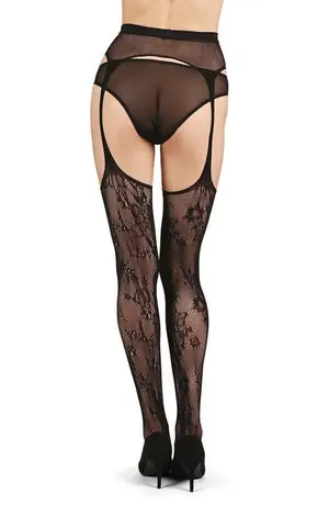 MEMOI All-in-one Lace Suspender Tights