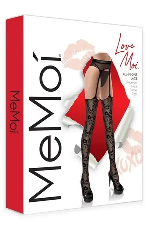 MEMOI All-in-one Lace Suspender Tights