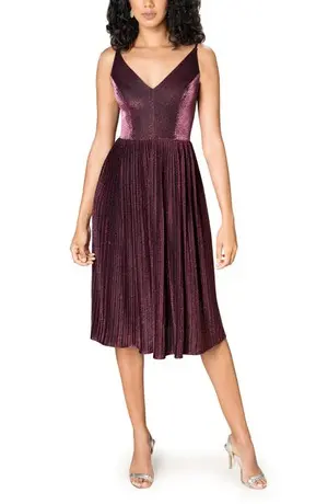 Flared Pleated Cocktail Dresses