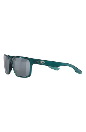 COSTA DEL MAR Palmas 57mm Polarized Rectangular Sunglasses