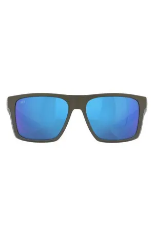 COSTA DEL MAR Costa Del Mar Pargo Square Sunglasses Green Metallic