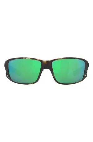 COSTA DEL MAR Pargo Square Sunglasses - Matte Green