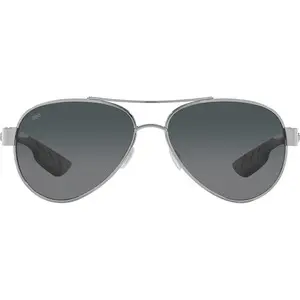 COSTA DEL MAR Loreto 56mm Pilot Sunglasses - Grey Gradient