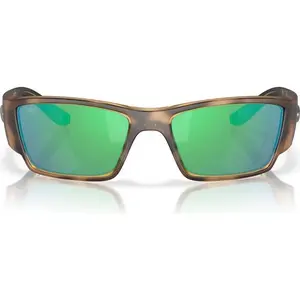 COSTA DEL MAR Corbina Pro Rectangular Sunglasses - Matte Tortoise/ Green 580g