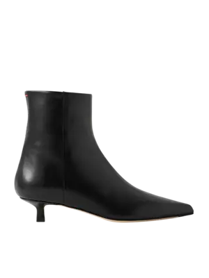 AeydĒ Sofie Leather Ankle Boots - Black