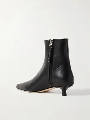 AeydĒ Sofie Leather Ankle Boots - Black