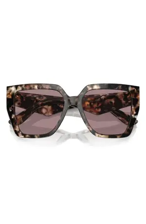 Dolce & Gabbana Dolce&Gabbana 55mm Square Sunglasses Grey