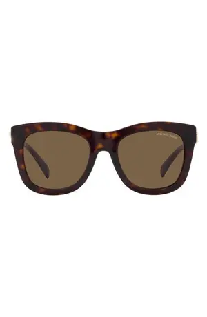 Michael Kors Michael Kors Empire 52mm Square Sunglasses Dark Tort