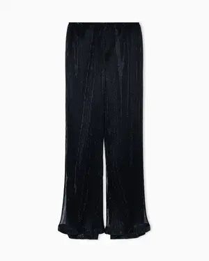 Giorgio Armani Crystal-embroidered Pleated Tulle Trousers - Patterned