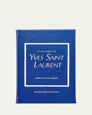 GRAPHIC IMAGE Little Book Of Yves Saint Laurent" Leather Bound Book Emma Baxter-wright - Blue