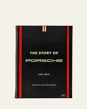 GRAPHIC IMAGE The Story Of Porsche" Leather Bound Book Luke Smith - Black