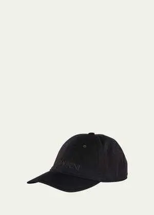 Saint Laurent 6-panel Corduroy Logo Baseball Cap