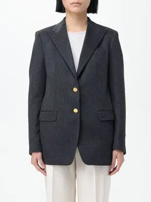 Tagliatore Notched Lapel Jacket Charcoal