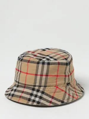 Burberry Vintage Check Cotton Bucket Hat - Beige
