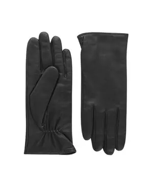 Cos Cashmere-lined Leather Gloves - Black