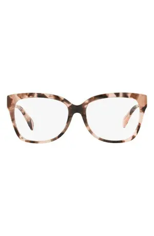 Michael Kors Palawan Square Eyeglasses - Pink Tortoise