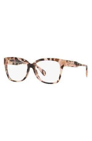 Michael Kors Palawan Square Eyeglasses - Pink Tortoise