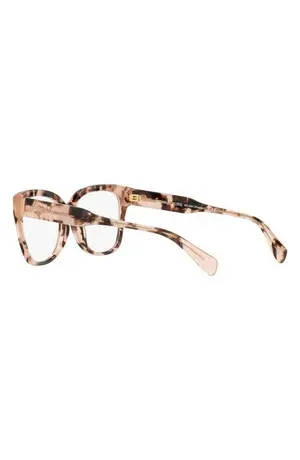 Michael Kors Palawan Square Eyeglasses - Pink Tortoise
