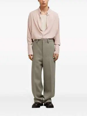 AMI Paris Wide-leg Knitted Trousers